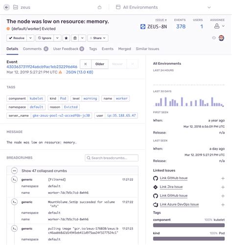 Surface Kubernetes Errors With Sentry Product Blog • Sentry
