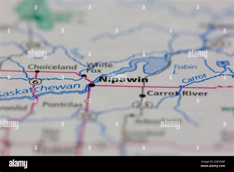 Map Of Nipawin Hi Res Stock Photography And Images Alamy