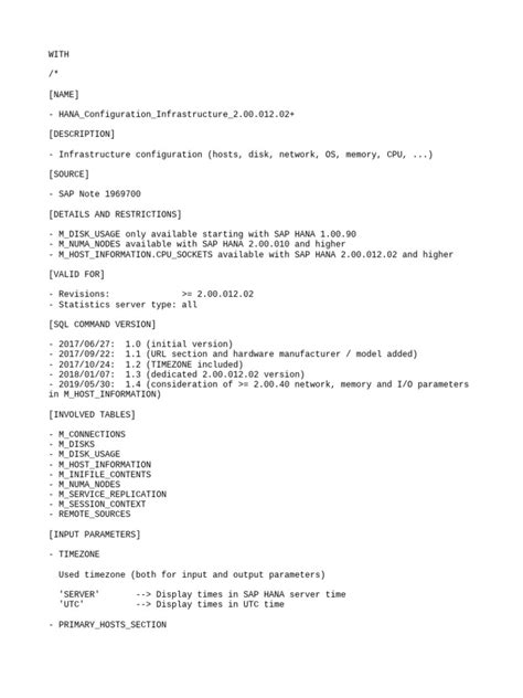 Hana Configuration Infrastructure 20001202 Pdf Computer Engineering Computer Architecture