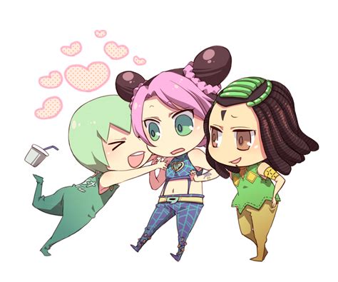 Kujo Jolyne Foo Fighters And Ermes Costello Jojo No Kimyou Na Bouken