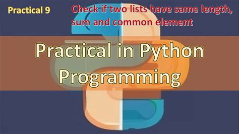 9 Python Program To Check If Two Lists Have Same Length Sum And