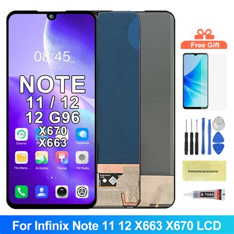 Tft For Infinix Note 12 G96 X670 For Infinix Note 11 12 X663 Lcd Touch Screen Display