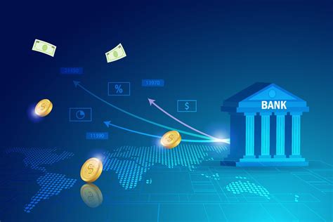 Digital Finance And Banking Investment Service In Futuristic Background