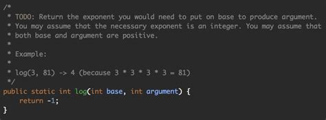 Solved Todo Return The Exponent You Would Need To Put On