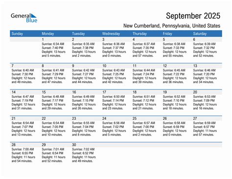 September 2025 Sunrise And Sunset Calendar For New Cumberland United States Pdf Excel Word September 2025 Sunrise And Sunset Calendar For New Cumberland United States Pdf Excel Word