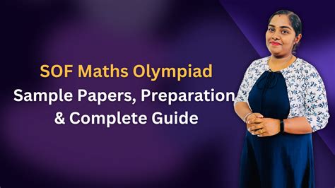 Sof Maths Olympiad Sample Papers Preparation And Complete Guide