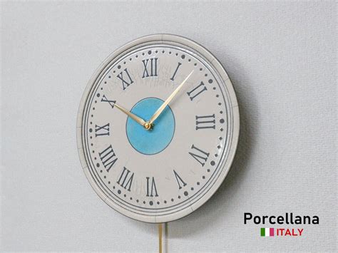 ＜azaccarella＞zc121 003／イタリア製陶器の掛け時計 静岡の宝石・時計専門店 内山