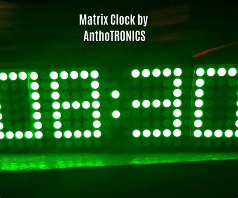 ساعة Arduino Matrix 6 خطوات كيفية التنفيذ