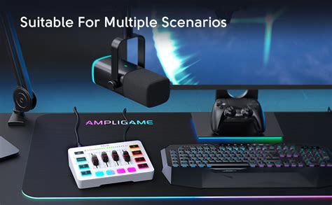 FIFINE Audio Mixer, Gaming Streaming PC Mixer with Slider Fader, XLR ...