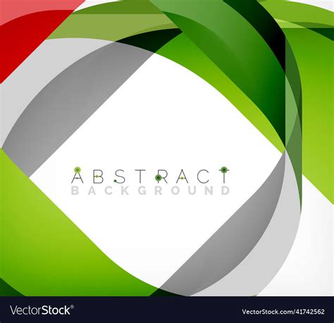 Abstract Square Shape With Overlapping Waves Vector Image