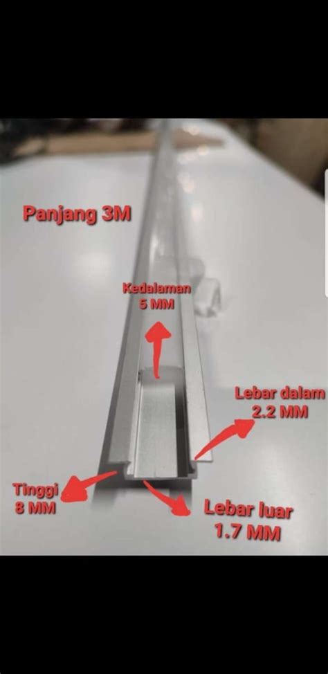 Promo Promo List Frame Led Strip Rumah Lampu Kap Housing Alumunium Winston Meter Diskon