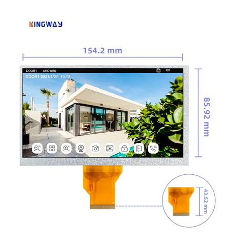 7 Inch 1024x600 Ips Tft Rgb 50pin Mipi Dsi Interface Square Lcd Display Screen Module Buy