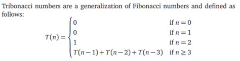 solved tribonacci numbers are a generalization of fibonacci