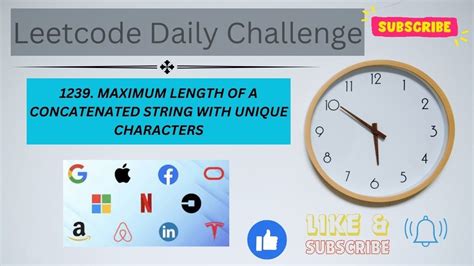 1239 Maximum Length Of A Concatenated String With Unique Characters