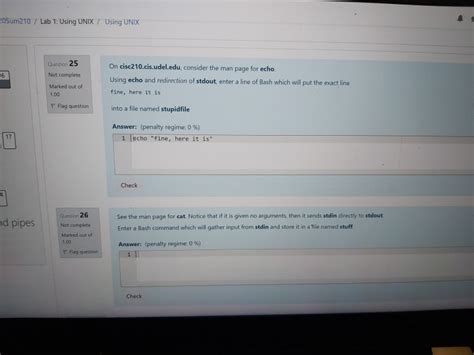 solved 20sum210 lab 1 using unix using unix question 25