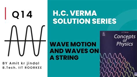 H C Verma Solutions Wave Motion Q 14 Wave Equation