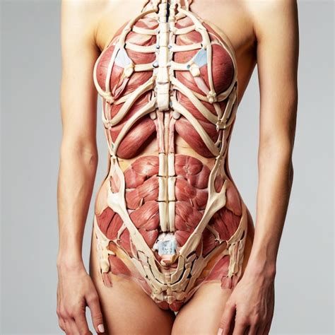 Human Body Illustration Anatomy Visualization Premium Ai Generated Image