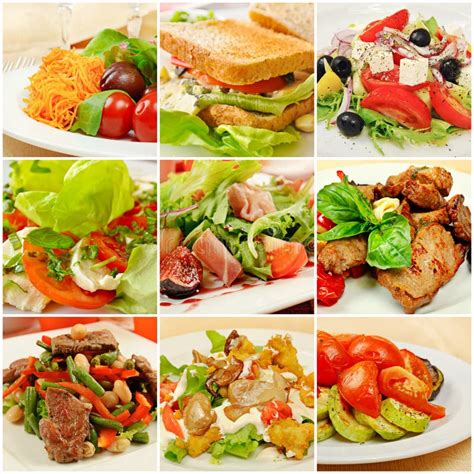 Collage Con Las Comidas Imagen De Archivo Imagen De Ingrediente 29010229