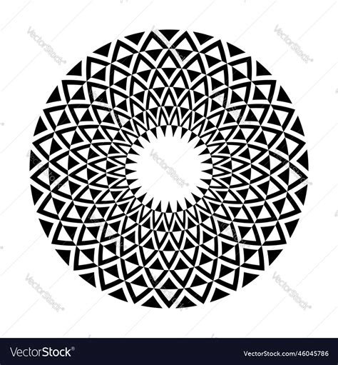 Circle Radial Pattern Royalty Free Vector Image