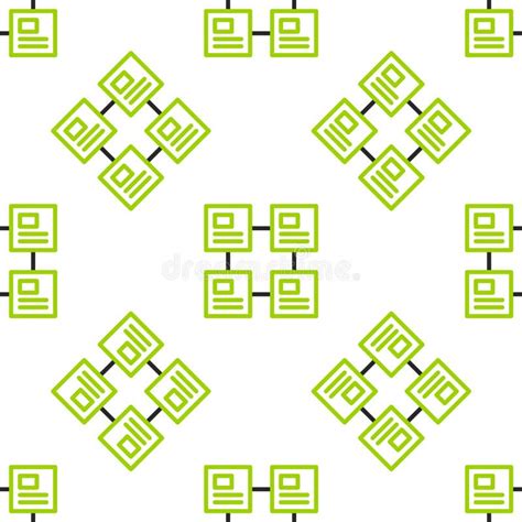 Line Business Hierarchy Organogram Chart Infographics Icon Isolated Seamless Pattern On White