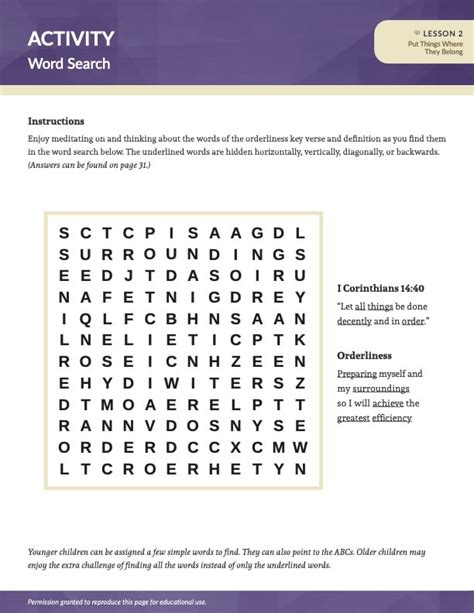 Orderliness Institute In Basic Life Principles