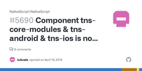 Component Tns Core Modules And Tns Android And Tns Ios Is Not Installed · Issue 5690 · Nativescript