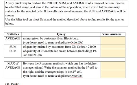 A Very Quick Way To Find Out The Count Sum And