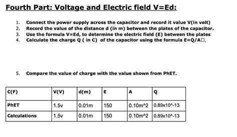 Solved Third Part Capacitance And Charge And Voltage Cv Q 1