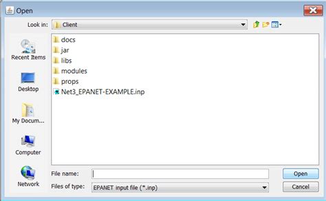 1 Dialogue Box For Importing Epanet Network Model Download Scientific Diagram