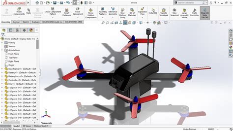 Design A Drone Use Solidworks Youtube