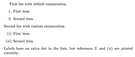 Enumeration Problem Redefining `enumerate` Enivironment Tex Latex
