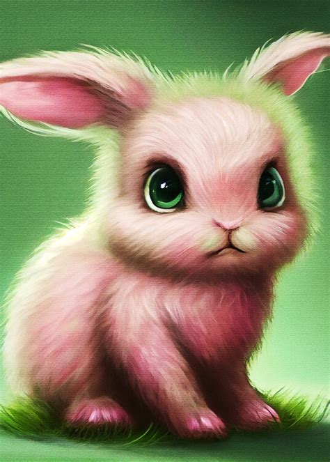Artystyczne Ilustracja Cute Rabbit Posters Pl
