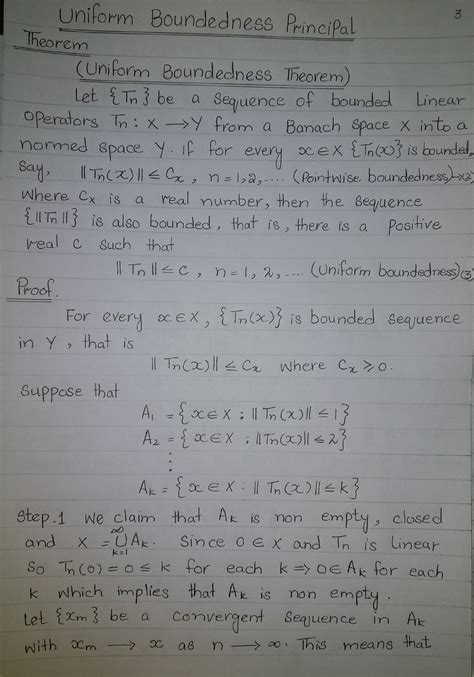 SOLUTION Functional Analysis Lecture Uniform Boundedness Theorem Studypool