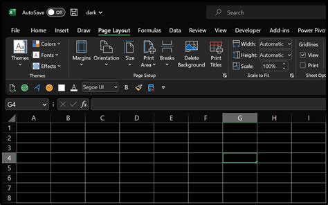 How To Activate The Dark Mode In Excel