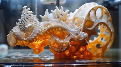 3d Printed Object Closeup Premium Ai Generated Image