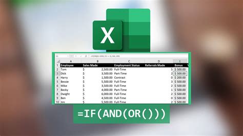 Combine If And Andor Functions For More Complex Logic In Excel