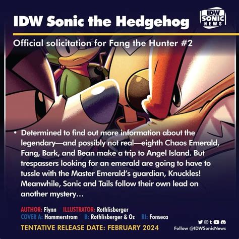 Solicitation And Covers For Fang The Hunter 2 R Sonicthehedgehog