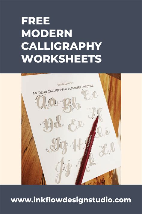 The Free Modern Calligraphy Worksheets