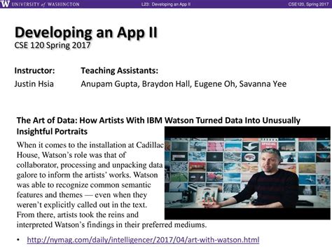 Developing An App Ii Cse 120 Spring Ppt Download