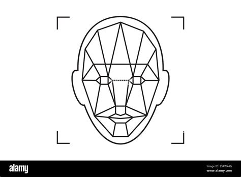 Recognition Icon Identity System Recognize Security Digital Scanner For Verification And