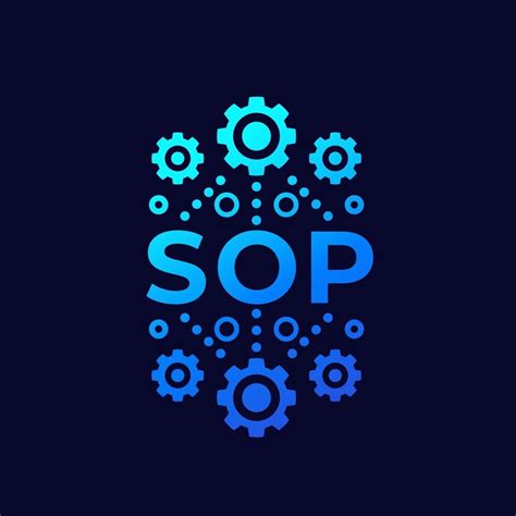 SOP Icon Standard Operating Procedure Vector Concept 2565706 Vector Art