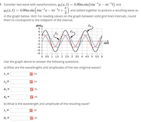 Solved Consider two wave with wavefunctions yı x t Chegg