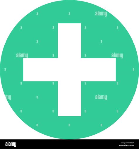Flat Plus Icon Addition Circle Sign Add Circular Button Quick And Easy Recolorable Shape