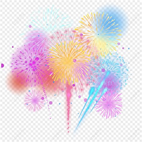그라데이션 일러스트 스파클 화려한 불꽃 놀이 새해 복 많이 받으세요기념일크리스마스 Png 일러스트 무료 다운로드 Lovepik