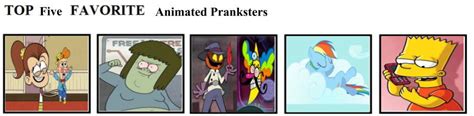 Top 5 Favorite Animated Pranksters By Mlp Vs Capcom On Deviantart