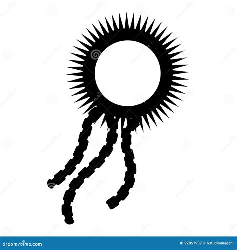 Bacterial Cell Structure Icon Stock Vector Illustration Of Isolated