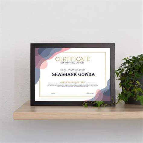 Framed Certificates Printing Custom Certificates Online Quapri
