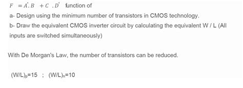 Solved F Ab Cd Function Of A Design Using The Minimum
