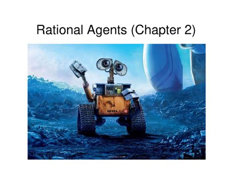 1 Intelligent Agents 09 01 2024 Rational Agents Chapter 2 Rational