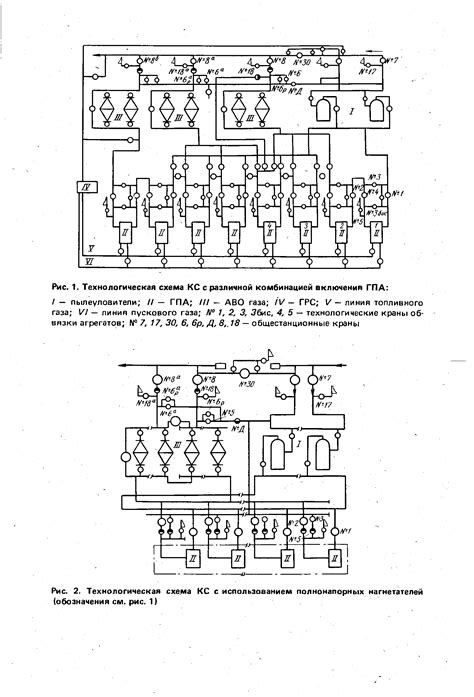 Технологическая схема КС с различной комбинацией включения ГПА Энциклопедия по машиностроению Xxl